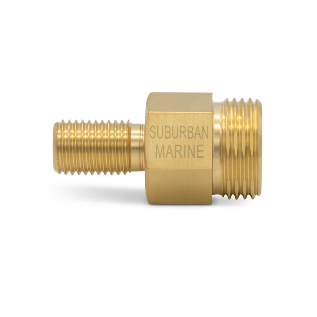 Bulkhead Backshell Brass – Suburban Marine | Your Under Water Connector