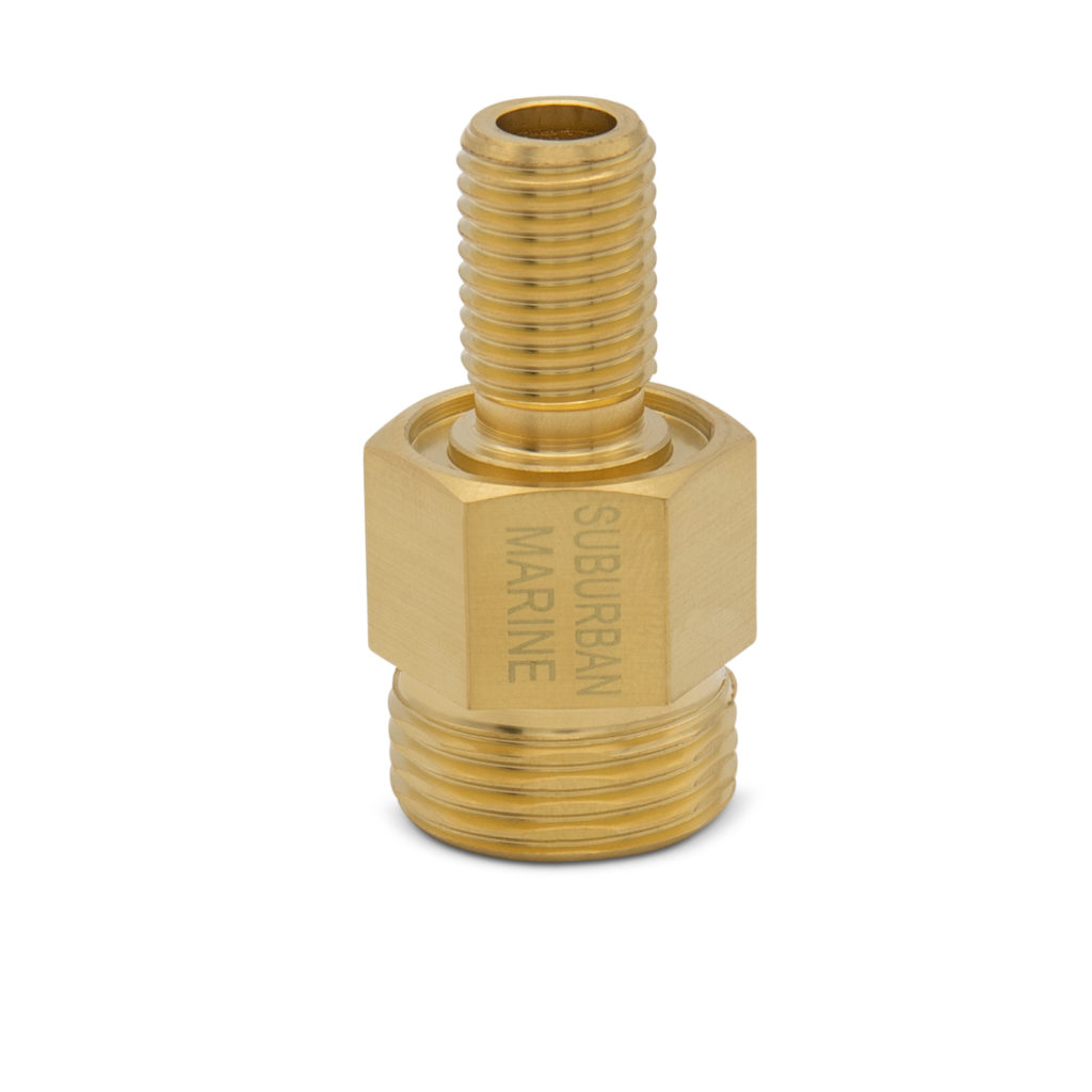 Bulkhead Backshell Brass – Suburban Marine | Your Under Water Connector