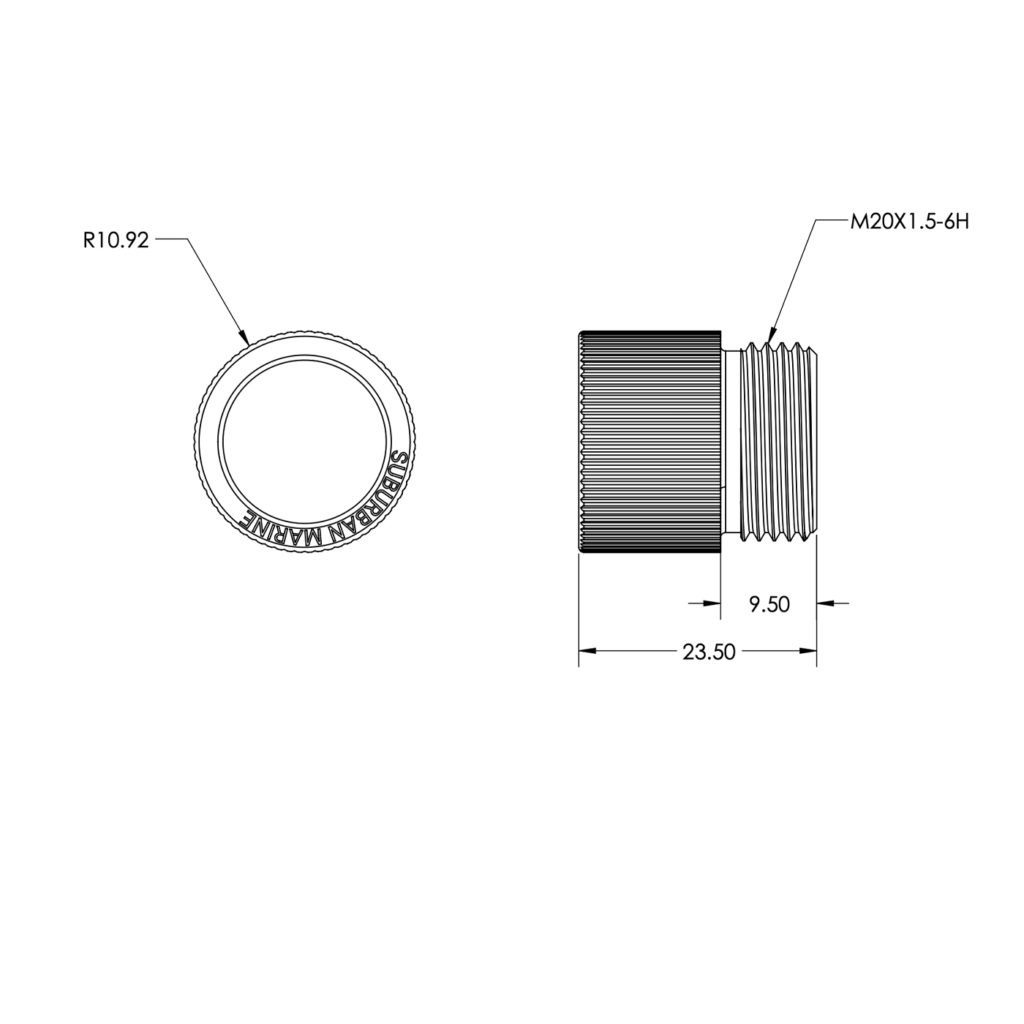 Locking Ring Male – Suburban Marine | Your Under Water Connector